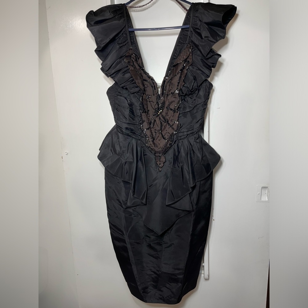 Vintage David Howard Climax Karen Okada Dress Black B… - Gem